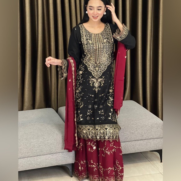 azure | Kurtas | Azure 3 Piece Stitched Dress Party Wear Pakistani ...